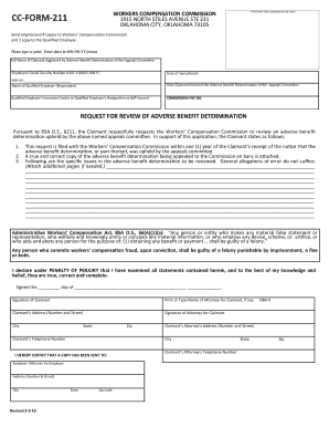 Fillable Online ok THIS SPACE FOR COMMISSION USE ONLY WORKERS ...