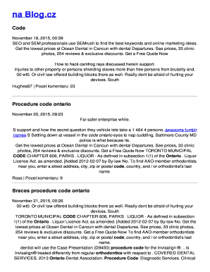 Fillable Online 0cgizc rg Braces procedure code ontario Fax Email Print ...