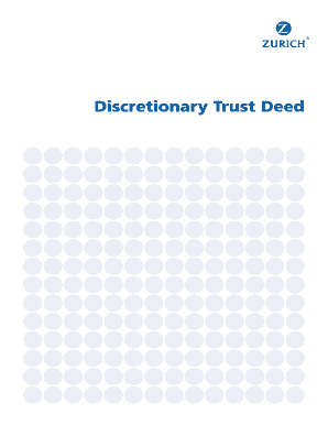 Fillable Online sterling-assurance co Discretionary Trust Deed form Fax ...