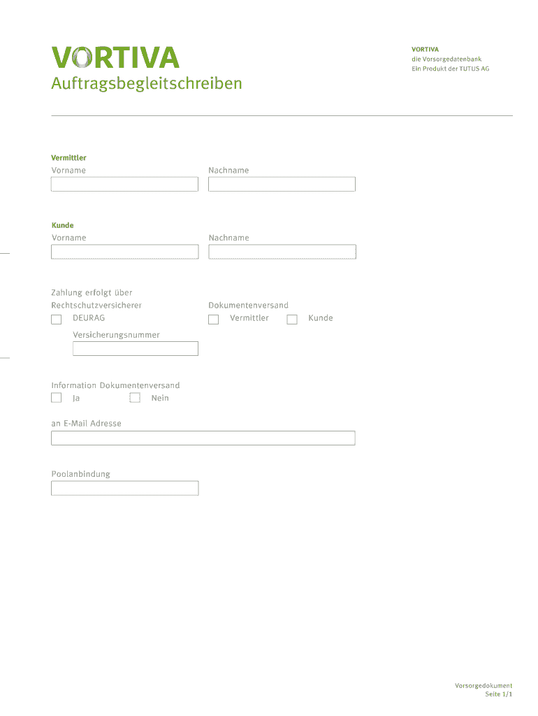 Ausfüllbar Online tutus TT124 Vortiva Formular 08 - tutusde Fax Email ...