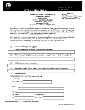 Fillable Online nps Application for Commercial Use Authorization ...