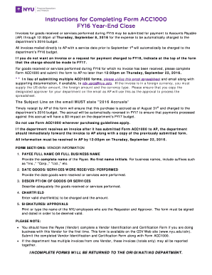 Fillable Online Instructions for Completing Form ACC1000 Fax Email ...