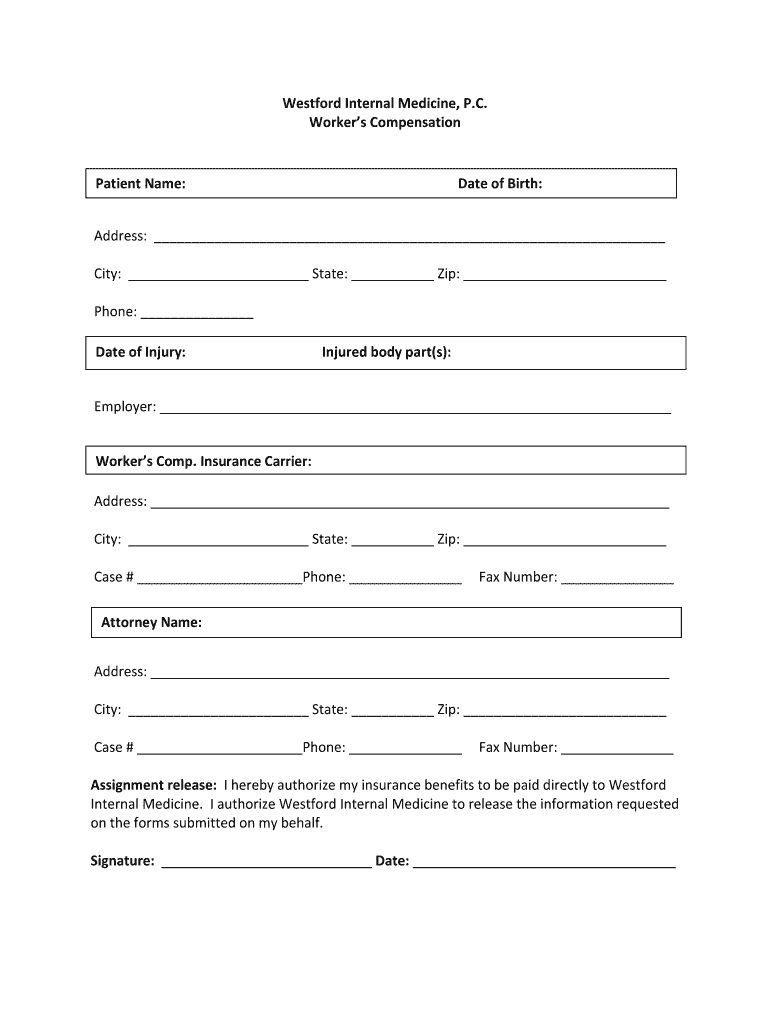 Fillable Online Workers Comp Formdocx Fax Email Print - pdfFiller