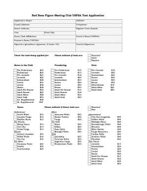Fillable Online rrfsc Red Rose Figure Skating Club USFSA Test ...