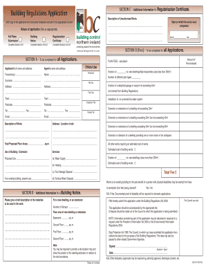 Fillable Online downdc gov Building Regulations Application SECTION C ...