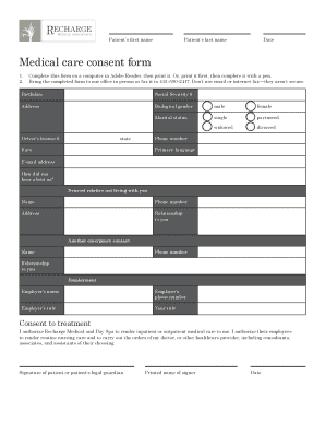 Fillable Online Medical Care Forms - brechargespabbcomb Fax Email Print ...