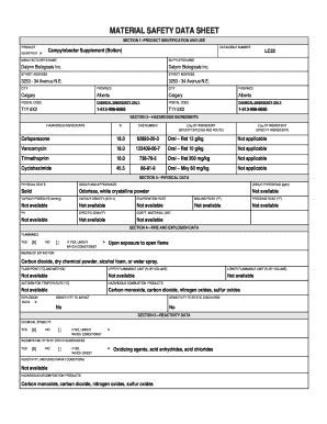 Fillable Online MSDS-LC22.doc Fax Email Print - pdfFiller