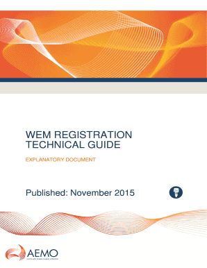 Fillable Online Wem registration technical guide - AEMO Western ...