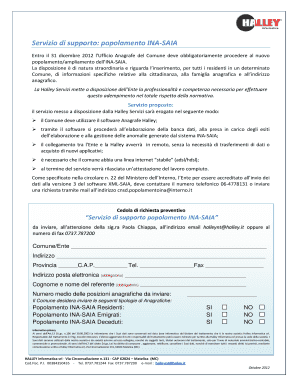 Compilabile Online halley Popolamento INA-SAIA - Halley informatica Fax ...