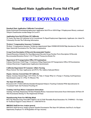 Fillable Online dilema 96 Standard bstate applicationb form bstd 678b ...