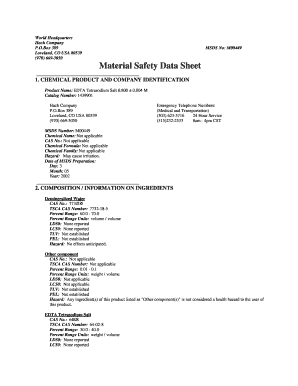 Fillable Online Edta Msds Molecular Weight PDF - Ebookinga Fax Email ...