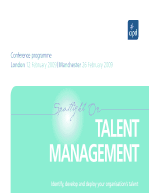 Fillable Online cipd co Talent management - CIPD Fax Email Print ...