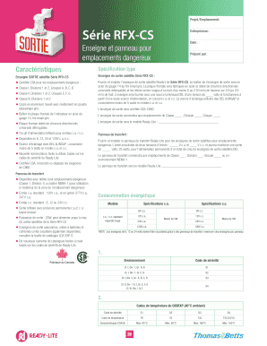 Fillable Online 22-SerieRFX-CS Srie RFX-CS Enseigne et panneau pour emplacements dangereux Fax ...
