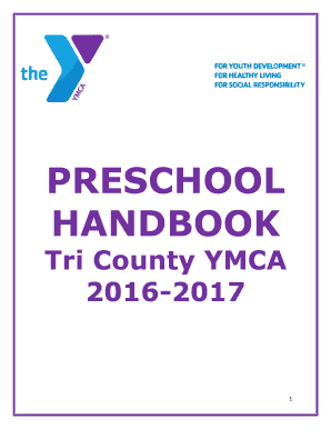 Fillable Online PRESCHOOL HANDBOOK - bgwcymcabborgb Fax Email Print ...