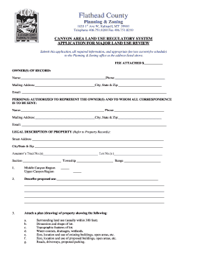 Fillable Online flathead mt Canyon area land use regulatory system - Flathead County - flathead ...