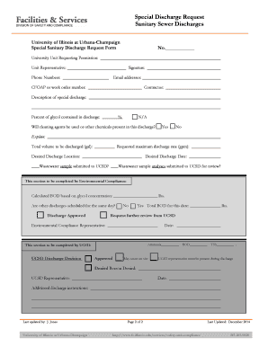 Fillable Online REVISED UCSD Special Discharge Request Form.doc Fax Email Print - pdfFiller