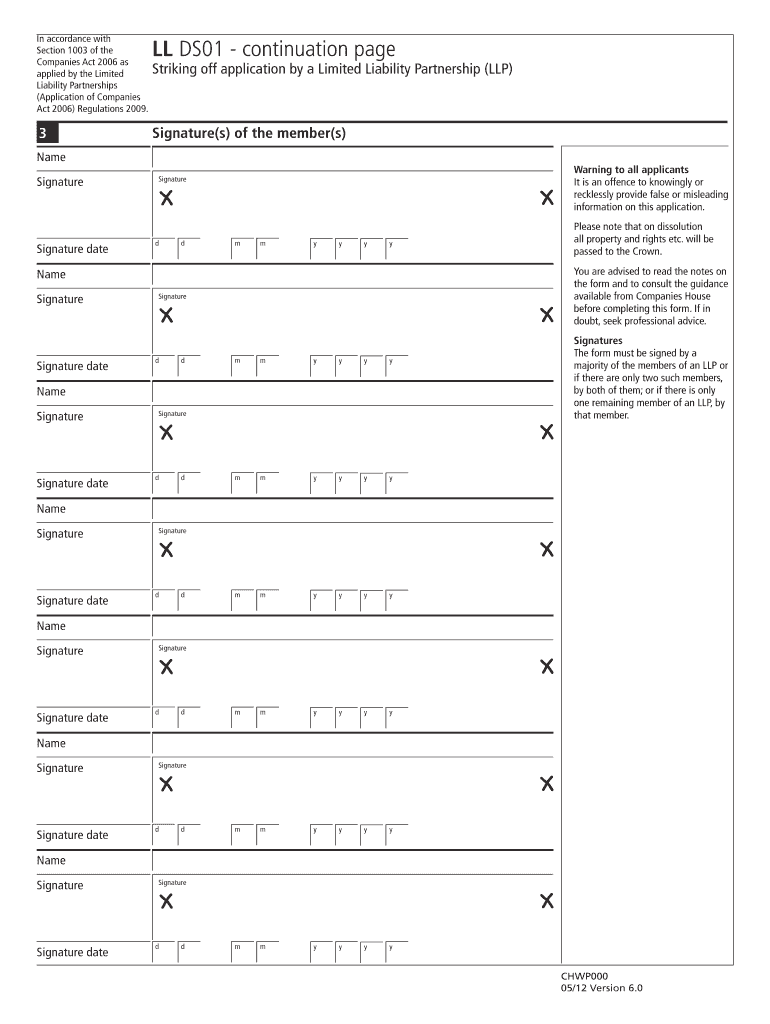 Fillable Online The continuation page(s) must accompany the completed ...