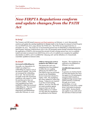 Fillable Online New FIRPTA Regulations conform Fax Email Print - pdfFiller