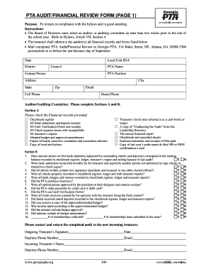 Fillable Online mariettacitycouncilpta my-pta Pta audit/financial ...