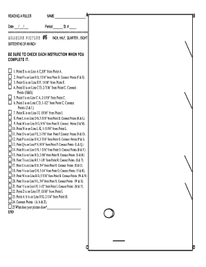 Fillable Online READING A RULER NAME A B - ltsaorg Fax Email Print ...