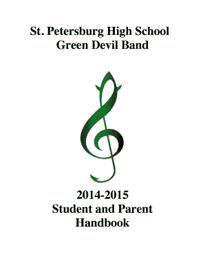 Fillable Online St. Petersburg High School Green Devil Band 2014-2015 ...