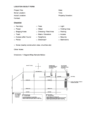 Fillable Online Location Scout Form Fax Email Print - pdfFiller