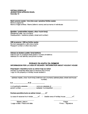 Fillable Online cerovlje KU306E ZA ODMOR-OBAVIJESTdoc - cerovlje Fax ...