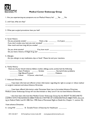 Fillable Online Medical Center Endoscopy Group Fax Email Print - pdfFiller