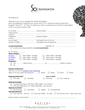 Fillable Online Pre Arrival Checklist Accor Fax Email Print - pdfFiller