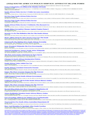 Fillable Online 64 140 157 322a SOUTH AFRICAN POLICE SERVICE AFFIDAVIT ...