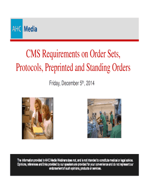 Fillable Online CMS Requirements on Order Sets, Fax Email Print - pdfFiller