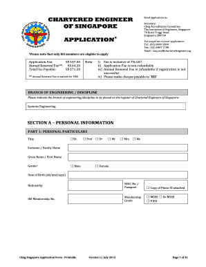Fillable Online charteredengineers Chartered engineer of singapore ...