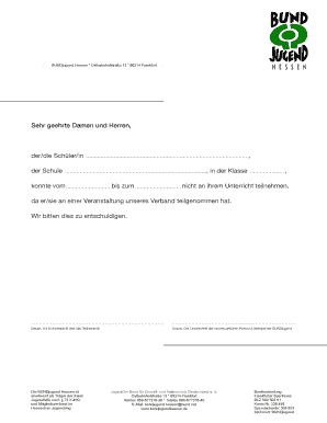 Ausfüllbar Online bundjugendhessen Sehr geehrte Damen und Herren, der ...