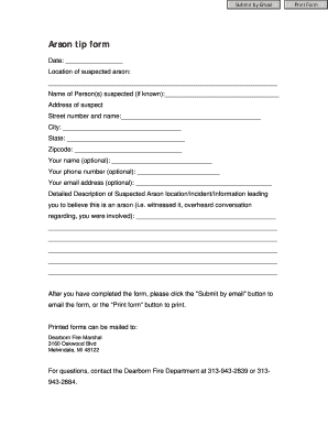 Fillable Online cityofdearborn File a Fire Code/Hazard Complaint - City ...