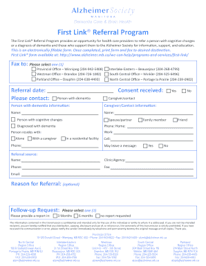 Fillable Online First Link form available at: Fax Email Print - pdfFiller