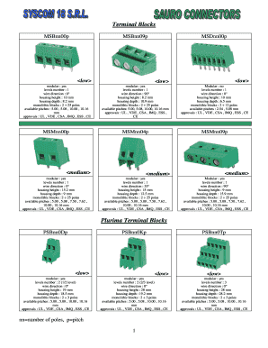 Fillable Online syscom Terminal Blocks - bSYSCOMb - syscom Fax Email ...