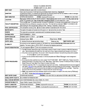 Fillable Online AMS Standard MA - A, B, Open - PENN Aquatics Swim and ...