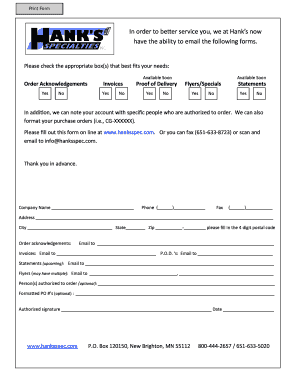 Fillable Online Statement/Billing Email Request Form Fax Email Print ...