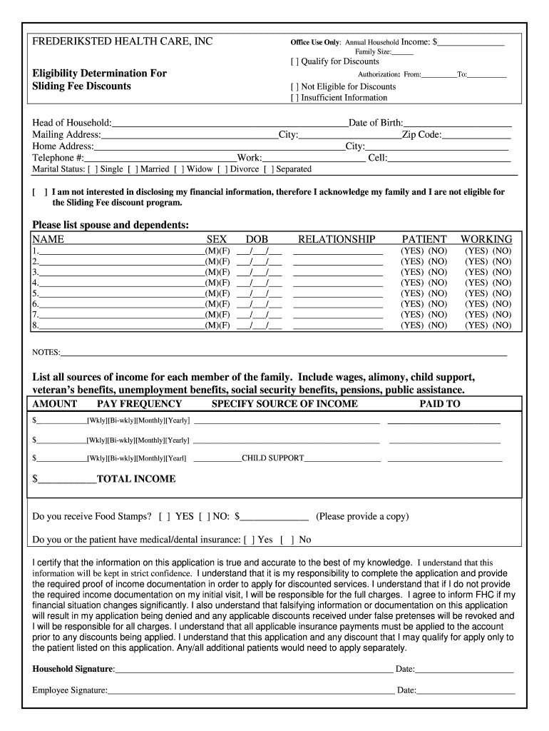 Fillable Online fhc-inc FREDERIKSTED HEALTH CARE, INC Fax Email Print ...