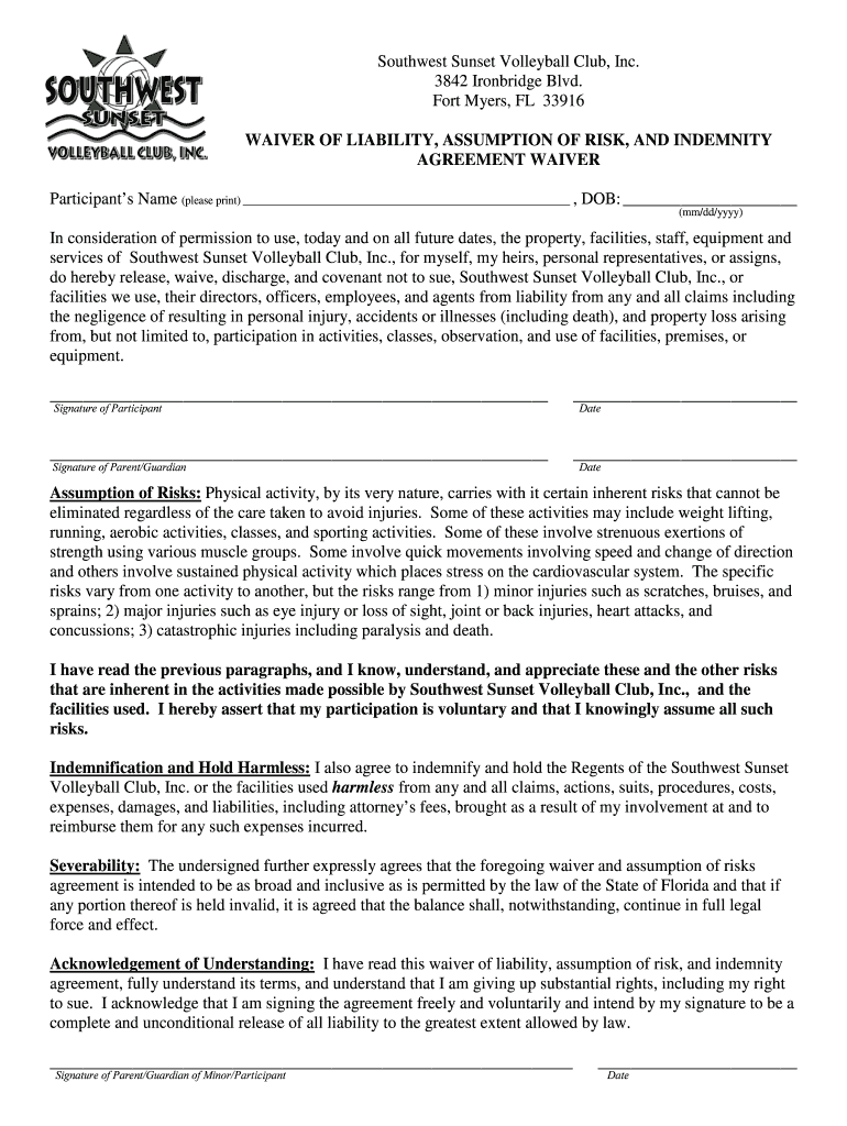 Fillable Online Acknowledgement of Understanding: I have read this ...