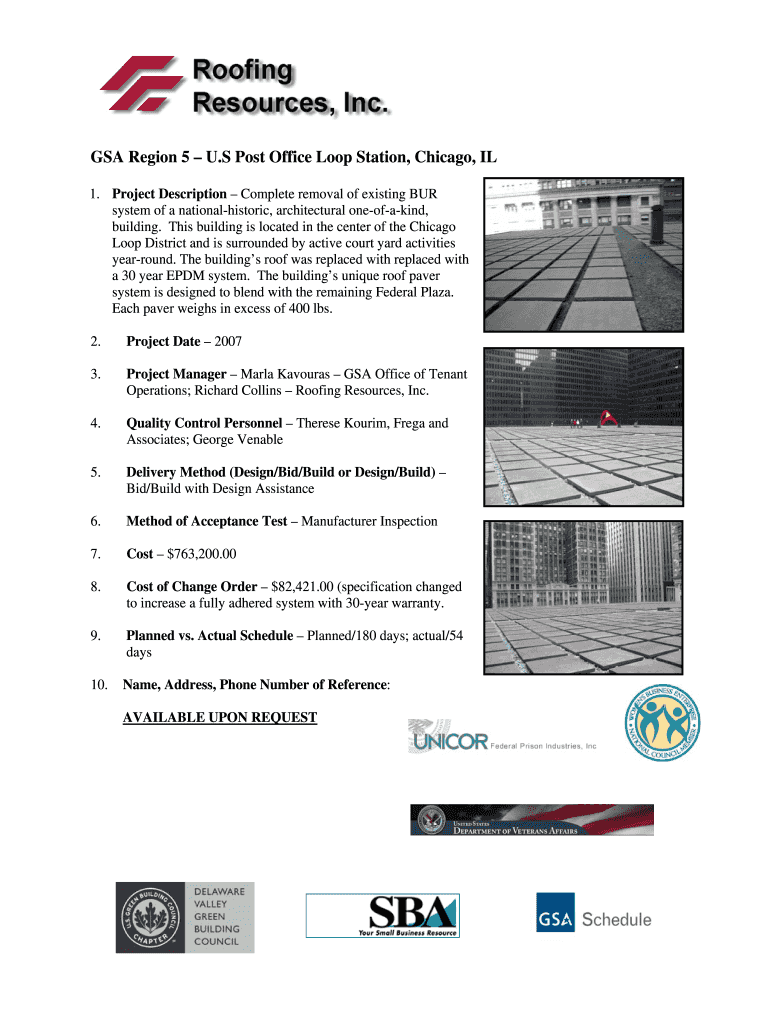 Fillable Online GSA Region 5 U Fax Email Print - pdfFiller