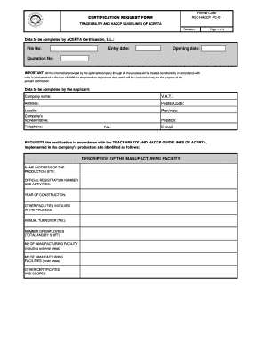 Fillable Online DESCRIPTION OF THE MANUFACTURING FACILITY Fax Email Print - pdfFiller