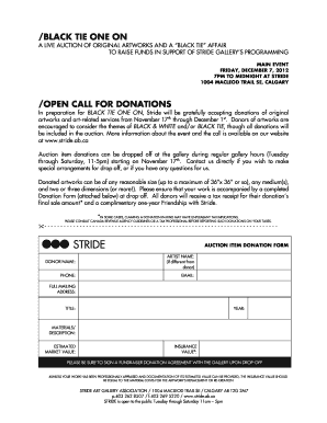 Fillable Online 12 donation call form Fax Email Print - pdfFiller