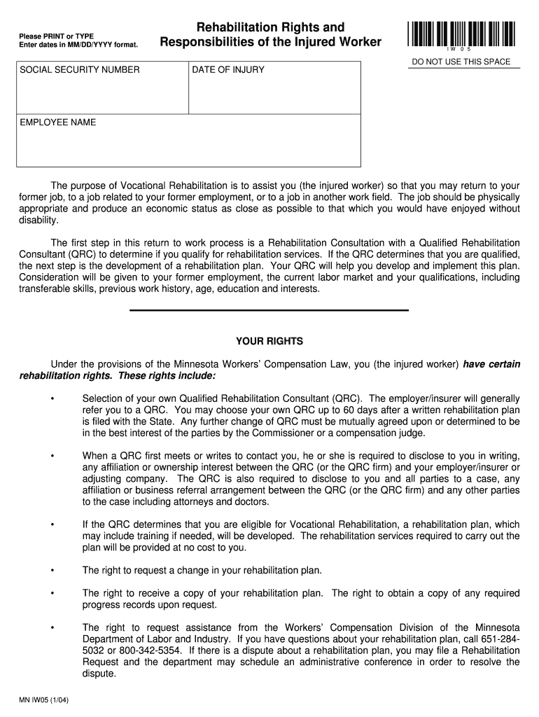 Fillable Online Rights and Responsibilities - Hokeness Rehabilitation ...
