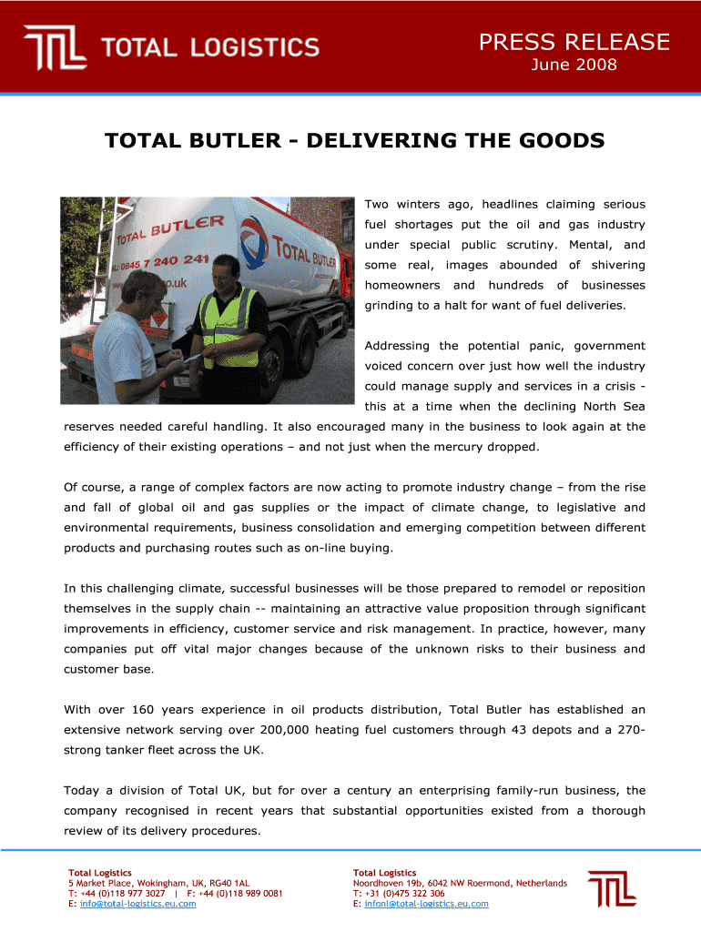 Fillable Online total-logistics Total Butler PRpub Total Butler ...