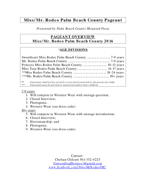 Fillable Online Entry Packet Adults and Children 7+ - palm beach county ...