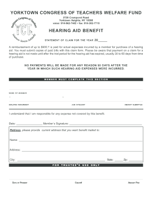 Fillable Online HearingAidForm Fax Email Print - pdfFiller