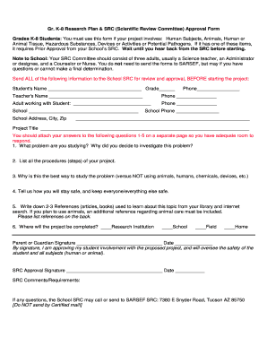Fillable Online edweb tusd1 SRC bApproval Formb - edweb tusd1 Fax Email Print - pdfFiller