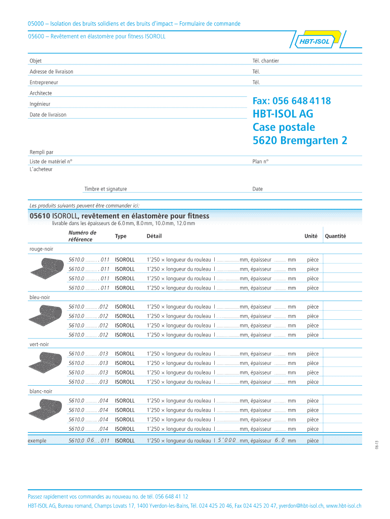 Remplissable En Ligne hbt-isol 05600 Rev tement en lastom re pour tness ... Remplissable En Ligne hbt-isol 05600 Rev tement en lastom re pour tness ...