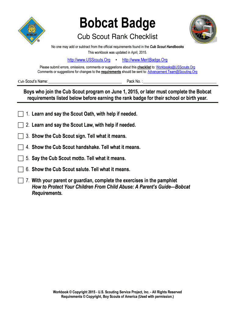 Fillable Online Bobcat-Badgedocx Fax Email Print - pdfFiller